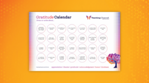 Create a Gratitude Habit With Your Students Using This Free Calendar ...