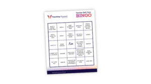 Teacher Self-Care BINGO! | Teaching Channel