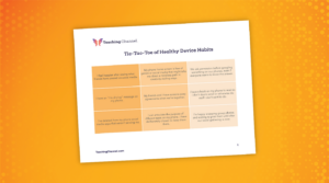 Tic-Tac-Toe of Healthy Device Habits | Teaching Channel