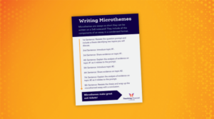 Writing Microthemes | Teaching Channel