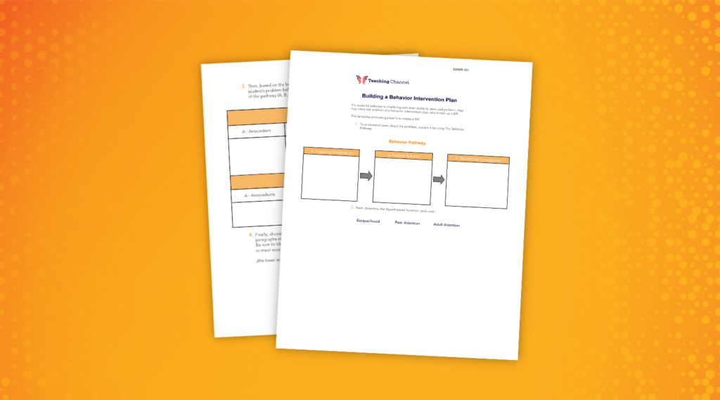 Building a Behavior Intervention Plan | Teaching Channel
