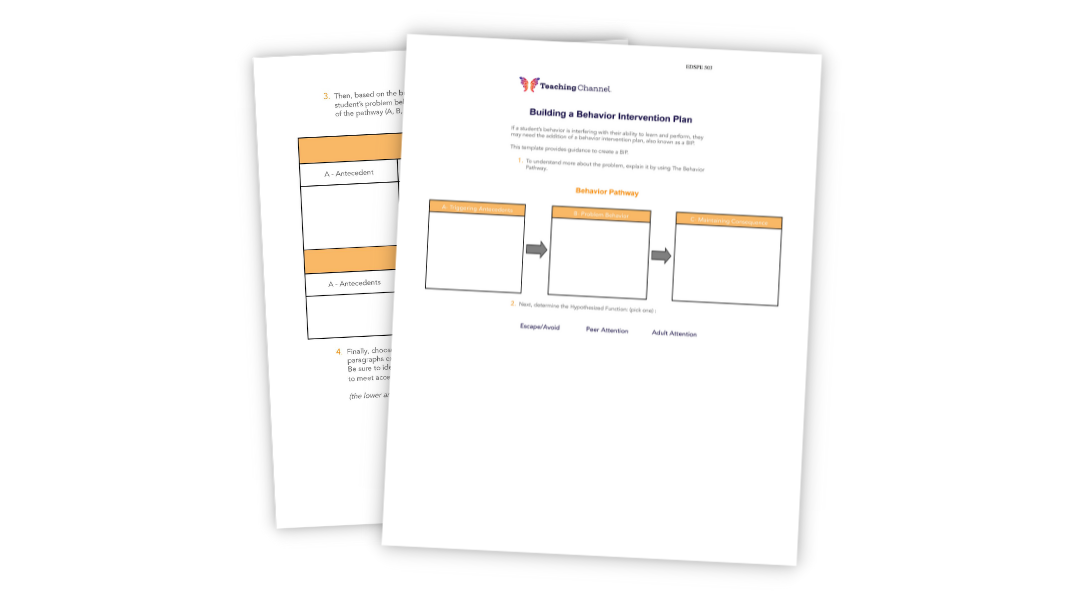 Building a Behavior Intervention Plan | Teaching Channel