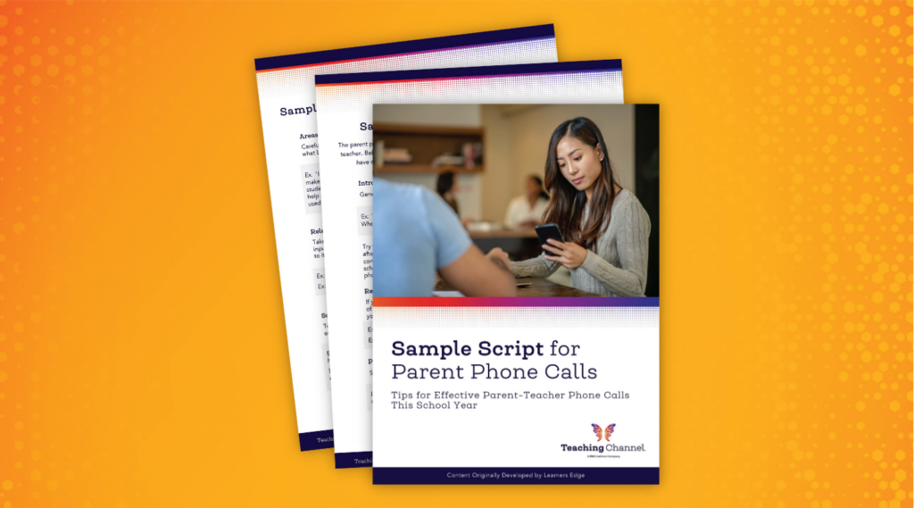 Parent Call Script | Teaching Channel