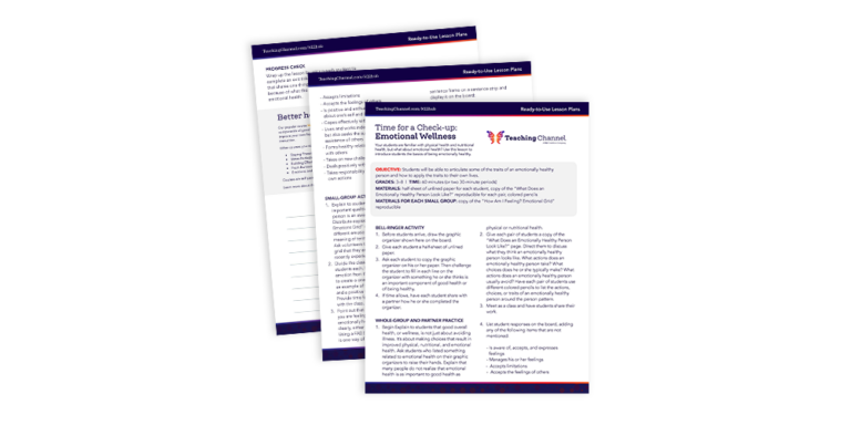 The Basics of Emotional Wellness (3-8) | Teaching Channel