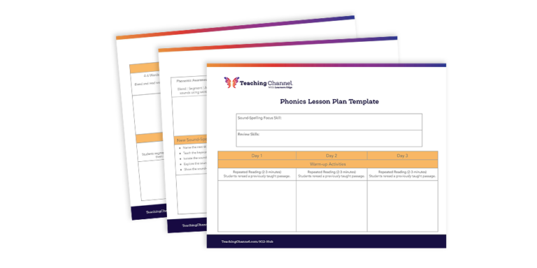 Phonics Lesson Plan Template | Teaching Channel