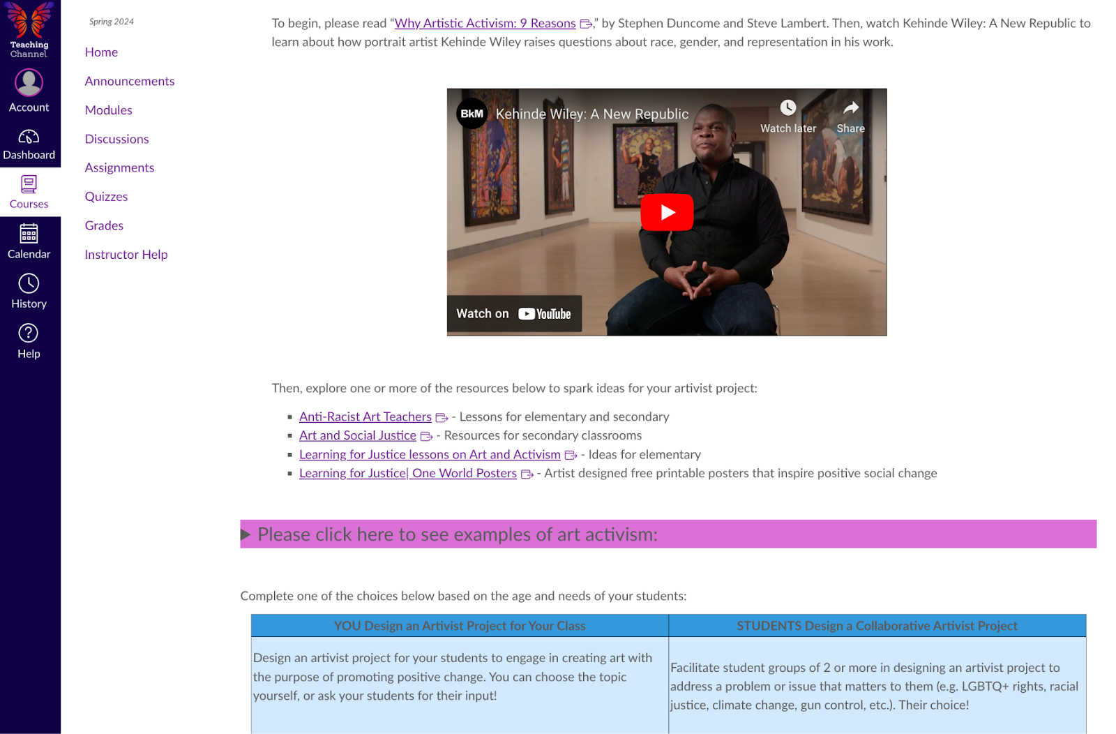 Course Formats & Options | Teaching Channel