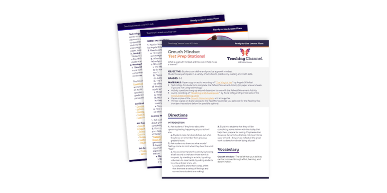 Growth Mindset Test Prep Stations! (3-5) | Teaching Channel