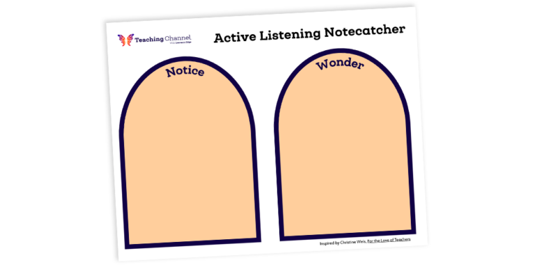 Sharpen Listening Skills with "Notice and Wonder" | Teaching Channel