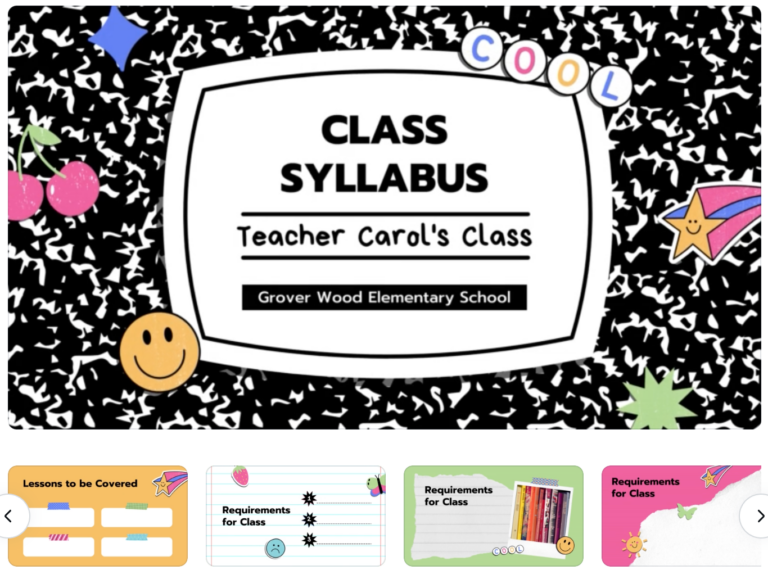 4 Syllabus Templates to Start the School Year in Style! | Teaching Channel
