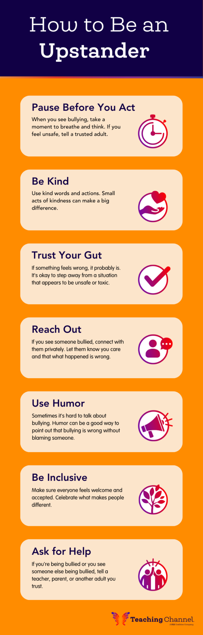 7 Tips for How to Be an Upstander | Teaching Channel