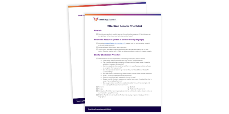 A Checklist for Aligning Standards and Defining the Purpose of Your ...